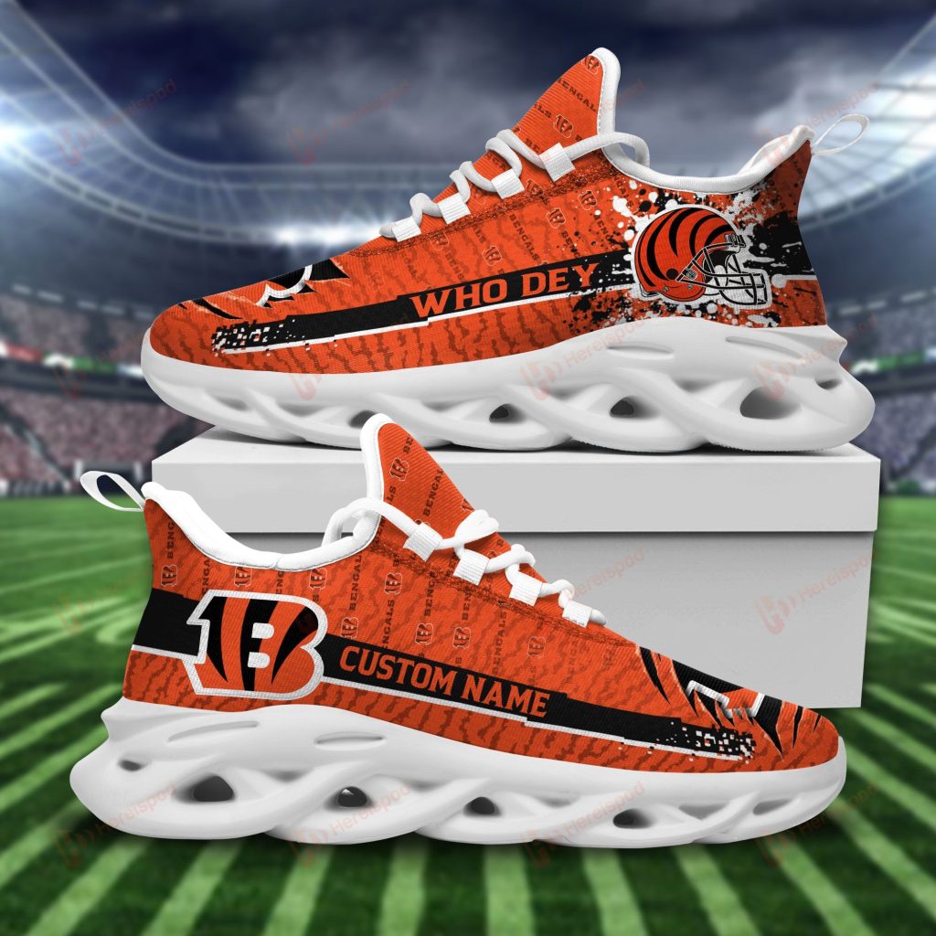 Cincinnati Bengals Who Dey Max Soul Shoes V07 On Sale - Tana Elegant