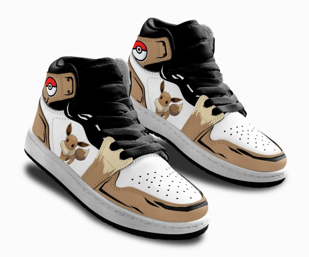 Eevee Kids Shoes Custom Pokemon Shoes For Kids V50 - Tana Elegant