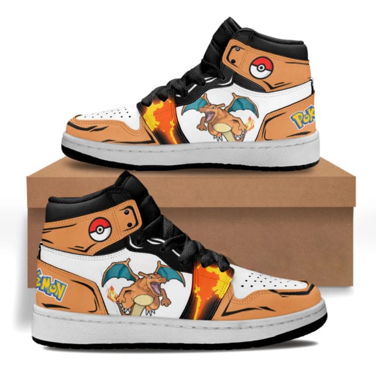 Charizard Shoes Custom Pokemon Shoes For Kids V04 - Tana Elegant