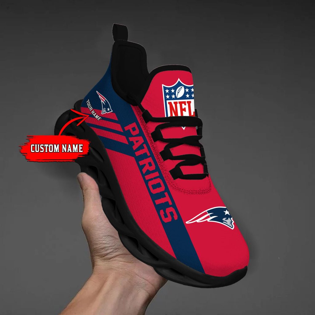 New England Patriots Custom Name Max Soul Shoes V04 On Sale - Tana Elegant
